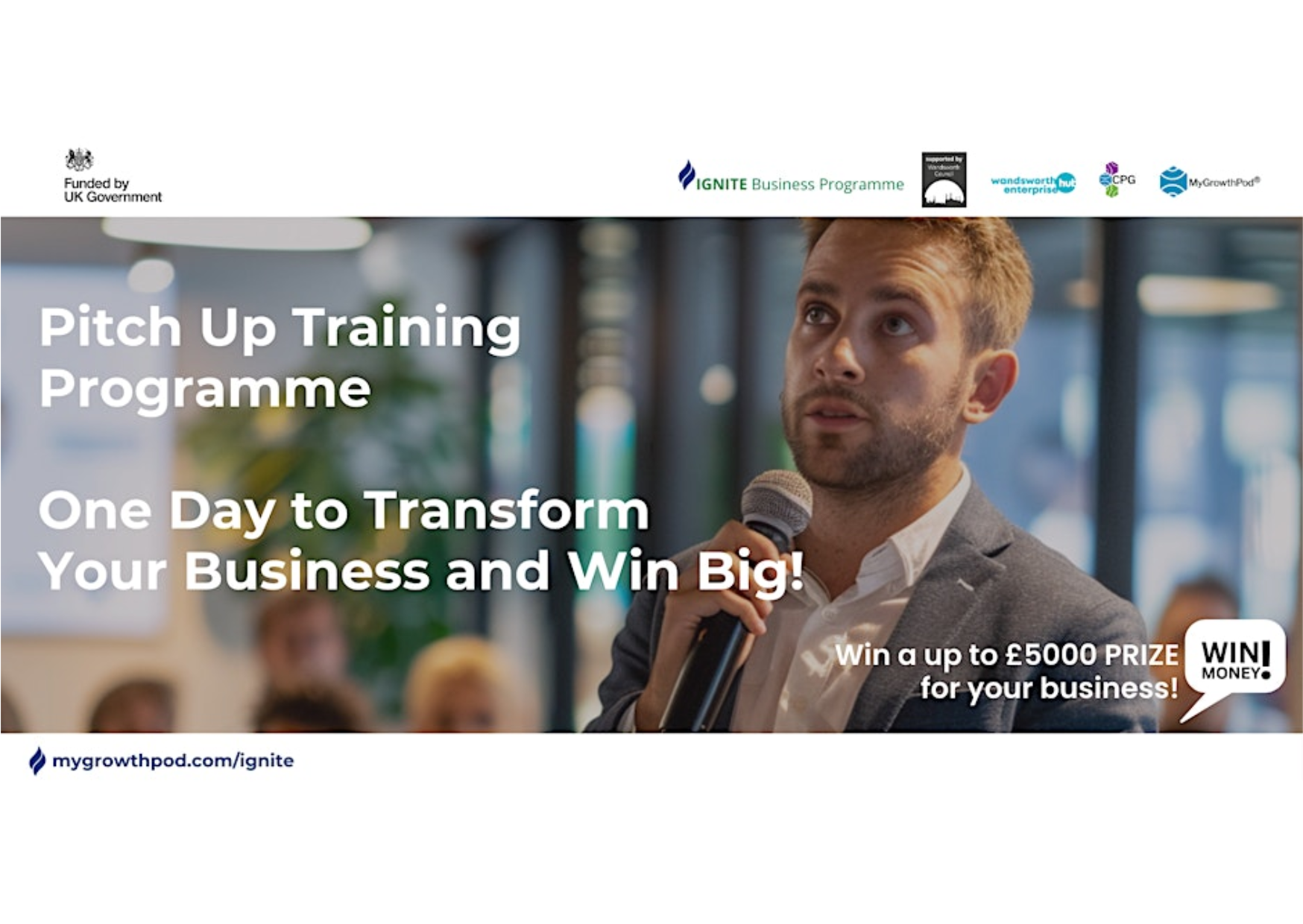 Wandsworth - 1 Day Pitch Up Training | Ignite Business Programme - Wandsworth Enterprise hub